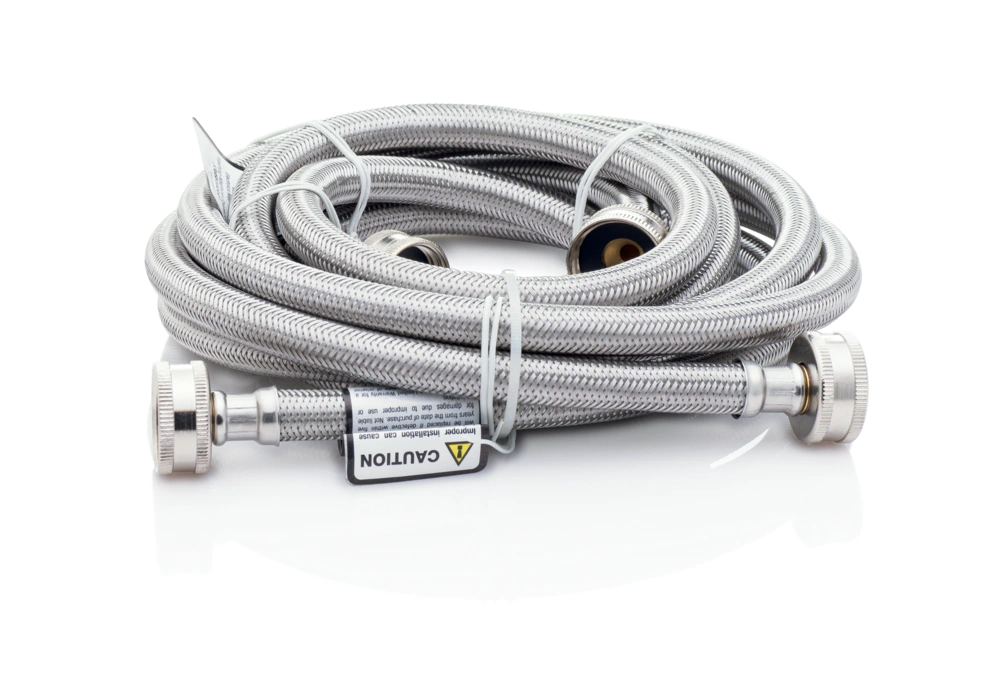 Braided Stainless Steel 6' Washer Fill Hoses - SMART CHOICE (530449073 ...