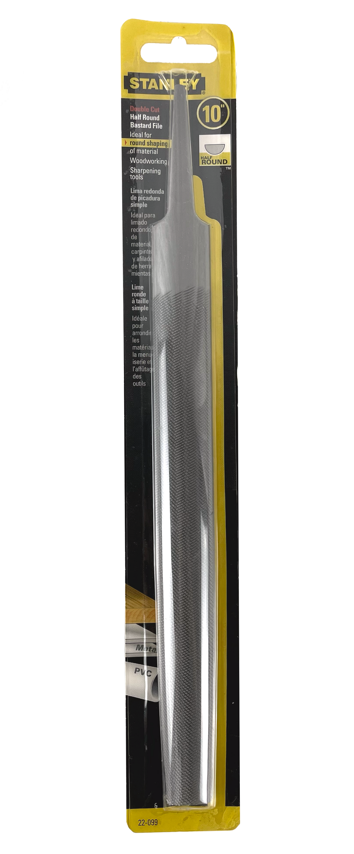 10" HALF ROUND BASTARD FILE - STANLEY (422099) — Home Store